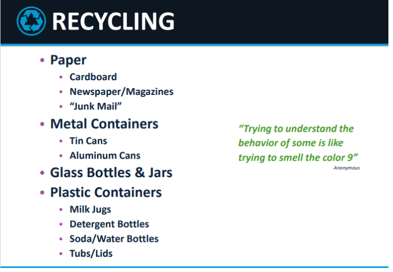 Solid Waste Forum Gives Updates on Reduce/Reuse/Recycle – Green Needham